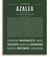 Azalea Personalized Name Meaning Art Prints – Name Stories