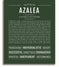 Azalea | Name Art Print – Name Stories
