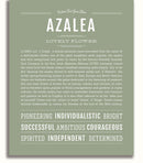 Azalea | Name Art Print – Name Stories