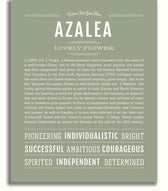 Azalea | Name Art Print – Name Stories