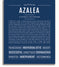 Azalea | Name Art Print – Name Stories