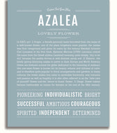 Azalea | Name Art Print – Name Stories