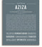Aziza | Name Art Print – Name Stories
