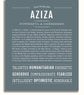 Aziza | Name Art Print – Name Stories