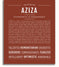 Aziza | Name Art Print – Name Stories