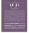 Bailee | Name Art Print – Name Stories