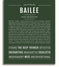 Bailee | Name Art Print – Name Stories