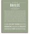 Bailee | Name Art Print – Name Stories