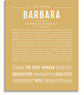 Barbara | Name Art Print – Name Stories