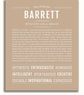 Barrett | Name Art Print – Name Stories