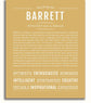 Barrett | Name Art Print – Name Stories