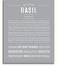 Basil Personalized Name Meaning Art Prints – Name Stories