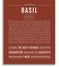 Basil | Name Art Print – Name Stories
