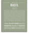 Basil | Name Art Print – Name Stories