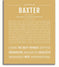 Baxter | Name Art Print – Name Stories