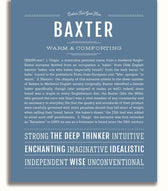 Baxter | Name Art Print – Name Stories