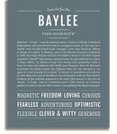 Baylee | Name Art Print – Name Stories