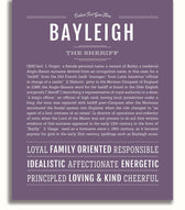 Bayleigh | Name Art Print – Name Stories