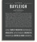 Bayleigh | Name Art Print – Name Stories