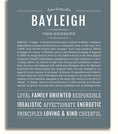 Bayleigh | Name Art Print – Name Stories