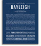 Bayleigh | Name Art Print – Name Stories