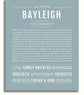 Bayleigh | Name Art Print – Name Stories