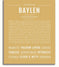 Baylen | Name Art Print – Name Stories