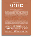 Beatrix | Name Art Print – Name Stories
