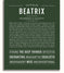 Beatrix Personalized Name Meaning Art Prints – Name Stories