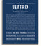 Beatrix | Name Art Print – Name Stories