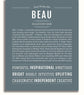 Beau | Name Art Print – Name Stories