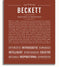 Beckett | Name Art Print – Name Stories