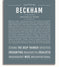 Beckham | Name Art Print – Name Stories