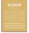 Beckham | Name Art Print – Name Stories