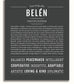 Belen | Name Art Print – Name Stories
