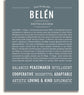 Belen | Name Art Print – Name Stories