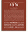 Belen | Name Art Print – Name Stories