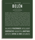 Belen | Name Art Print – Name Stories