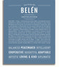 Belen | Name Art Print – Name Stories