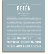 Belen | Name Art Print – Name Stories