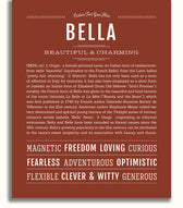Bella | Name Art Print – Name Stories