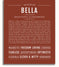 Bella Personalized Name Meaning Art Prints – Name Stories