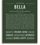 Bella | Name Art Print – Name Stories