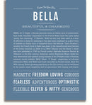 Bella | Name Art Print – Name Stories