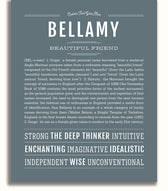 Bellamy (female) | Name Art Print – Name Stories