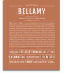 Bellamy (female) | Name Art Print – Name Stories