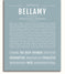 Bellamy (female) | Name Art Print – Name Stories