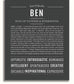 Ben | Name Art Print – Name Stories