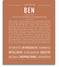 Ben | Name Art Print – Name Stories