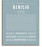 Benicio | Name Art Print – Name Stories